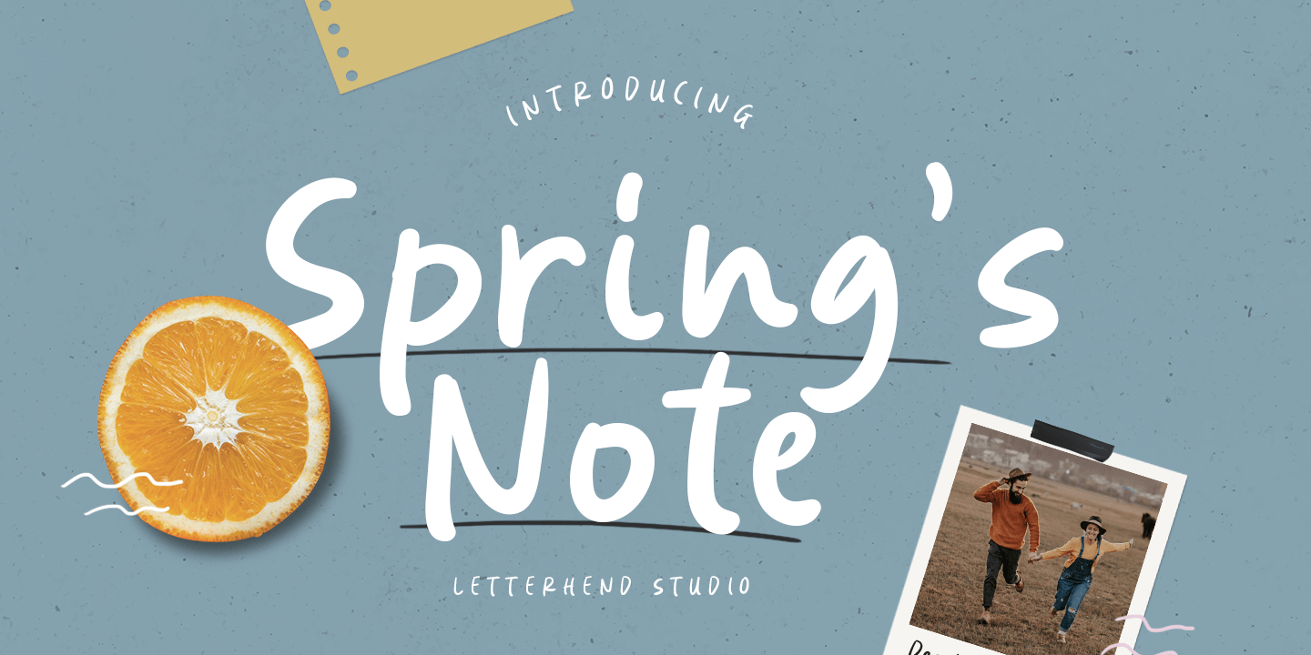 Spring’s Note Font