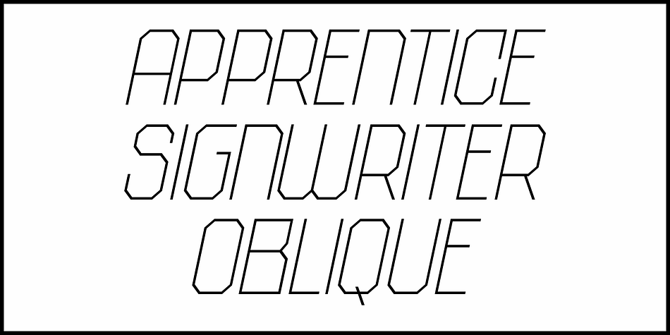 Apprentice Signwriter JNL Font Family by Jeff Levine Fonts