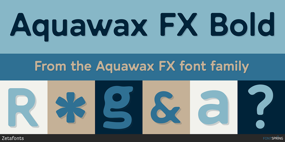 Aquawax FX Bold Font
