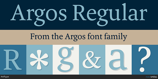 Fonts similar to Argos