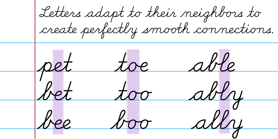 School Cursive Font