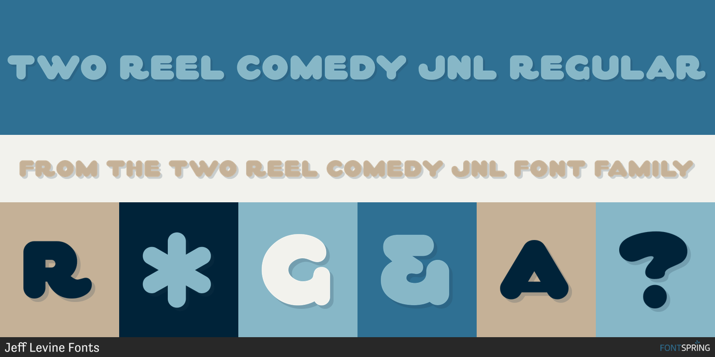 Fonts similar to Two Reel Comedy JNL