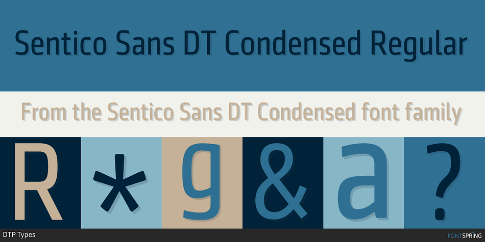 Sentico Sans DT Condensed Regular Font