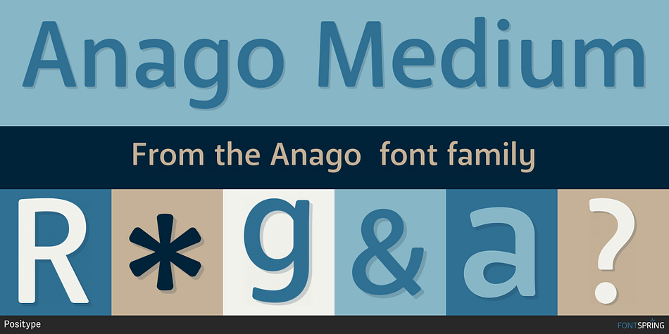 Anago Font | Fontspring