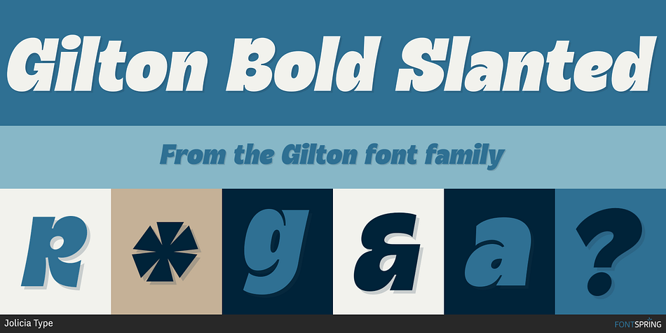 Gilton Bold Slanted Font
