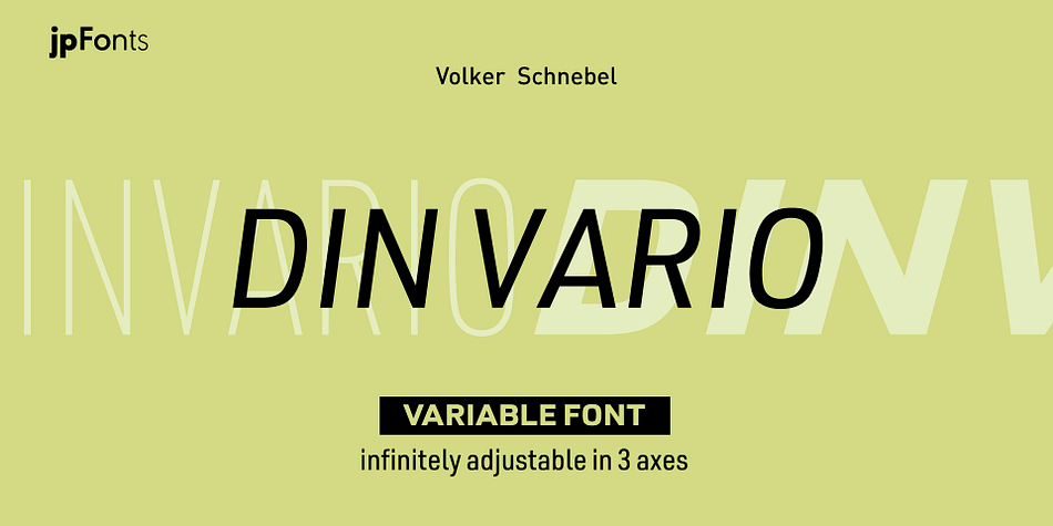 jp DIN Vario Font