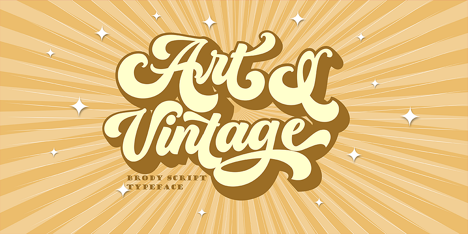 Brody Script Extrude Font