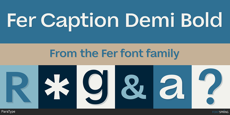 Fer Caption Demi Bold Font