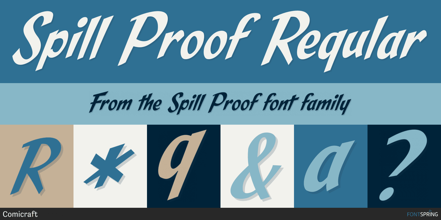 Spill Proof Font