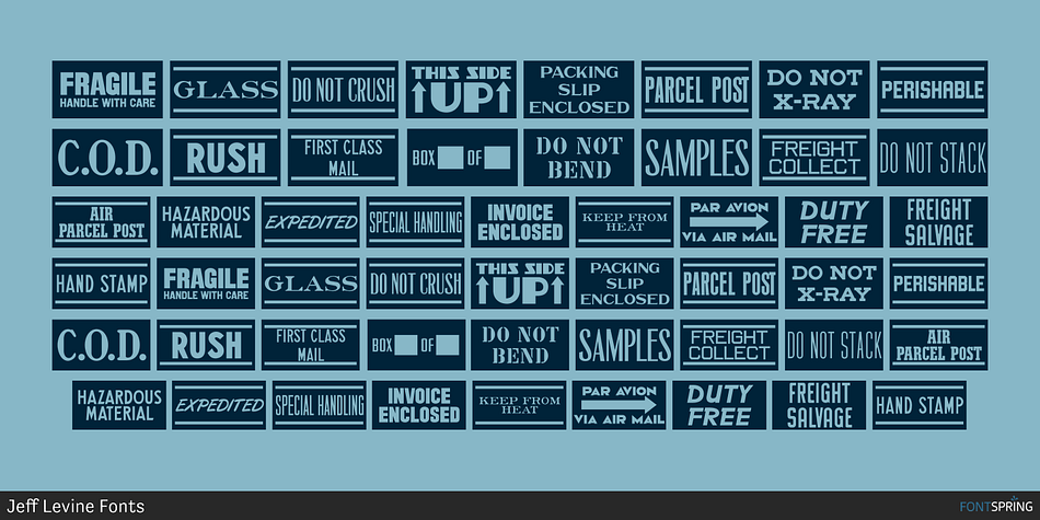 Part and Parcel JNL Font