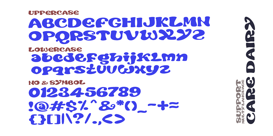Care Dairy Font