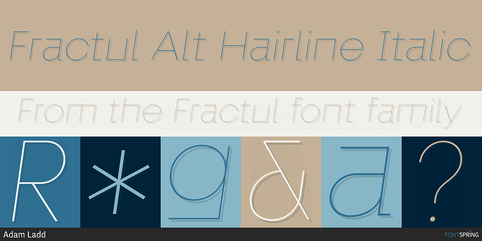 Fractul Alt Hairline Italic Font