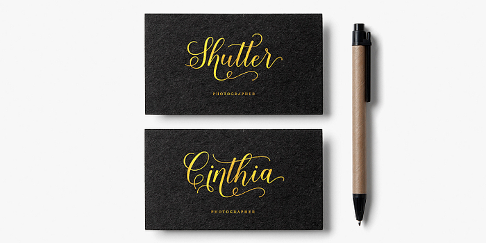Shania Script Font