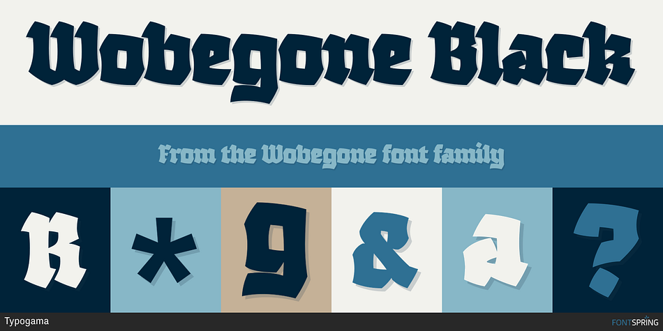 Wobegone Black Font