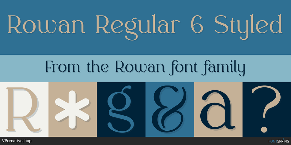 Rowan Regular 6 Styled Font
