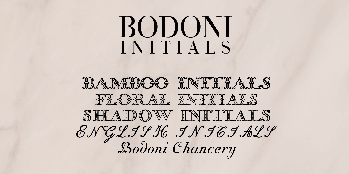 Bodoni Classic Initials Font