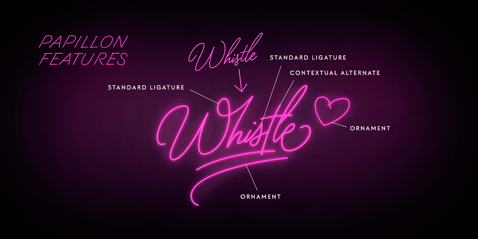 Papillon Script Font