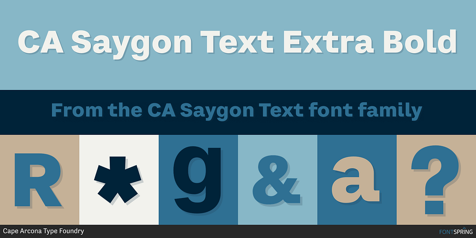 CA Saygon Text Extra Bold Font