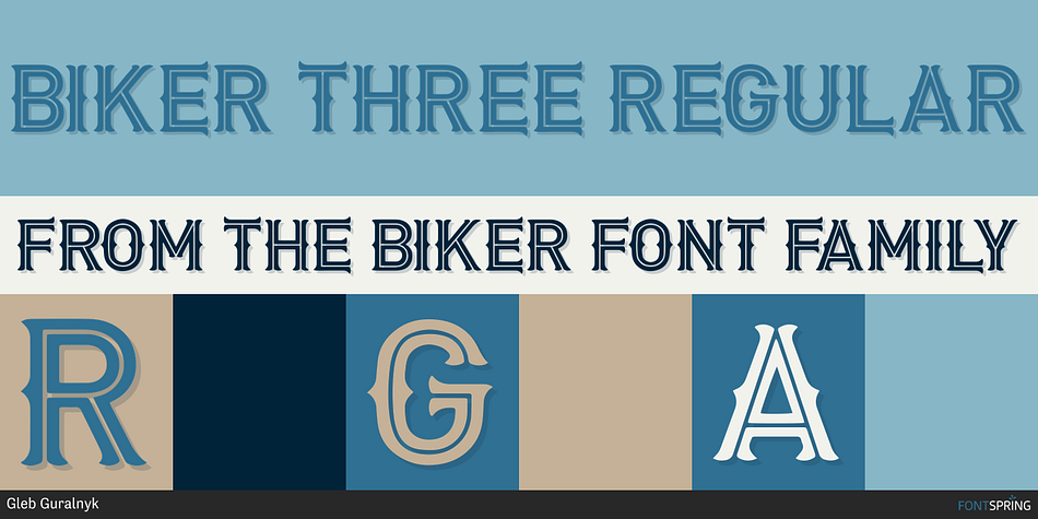 Biker Three Regular Font