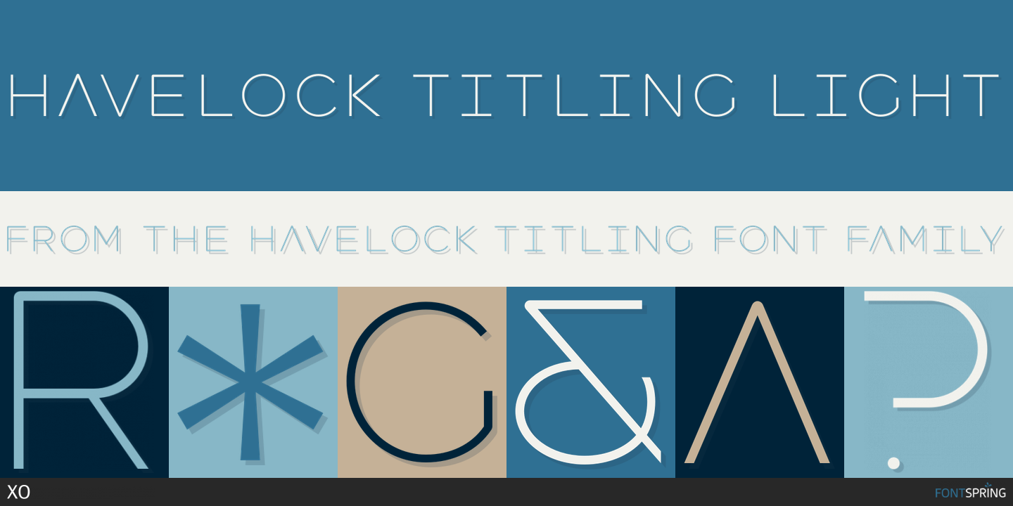 Fonts similar to Havelock Titling