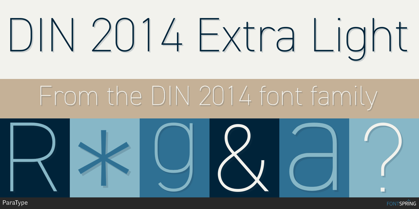 DIN 2014 Normal Font