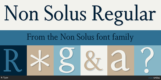Fonts similar to Non Solus