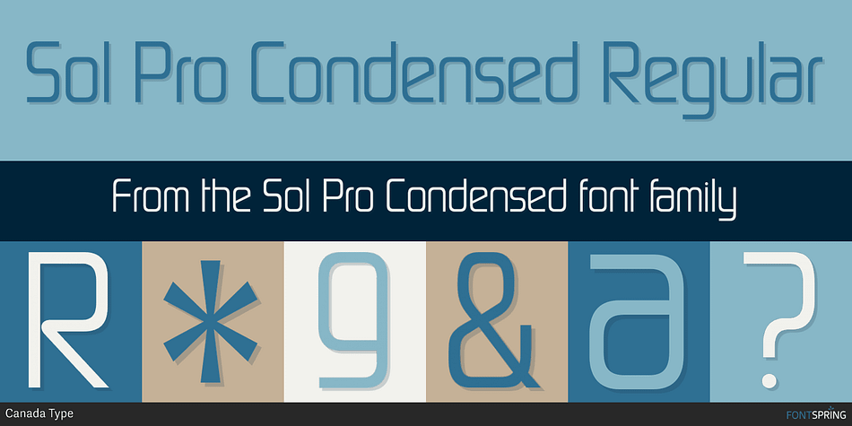 Sol Pro Condensed Font