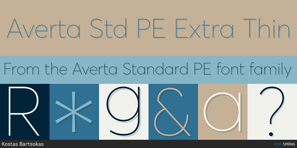 Averta Std PE Extra Thin Font