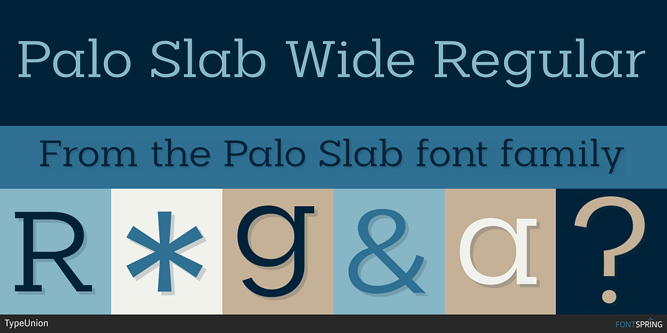 Palo Slab Wide Font