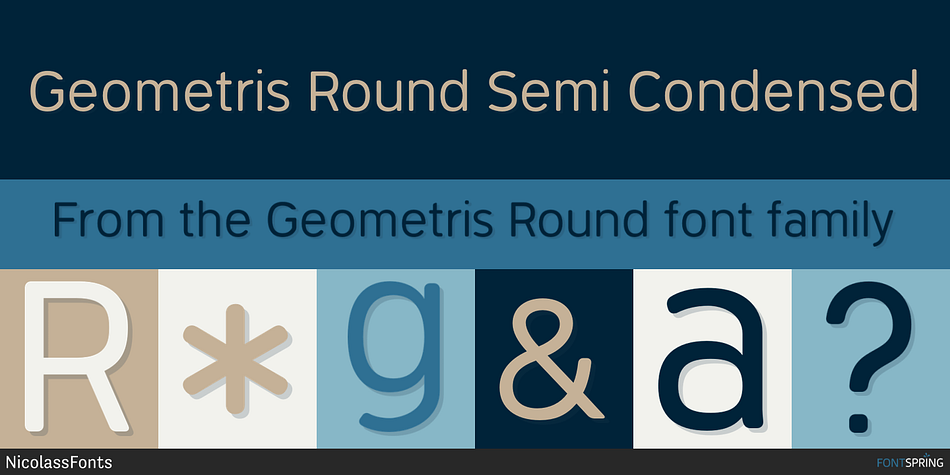 Geometris Round Semi Condensed Font