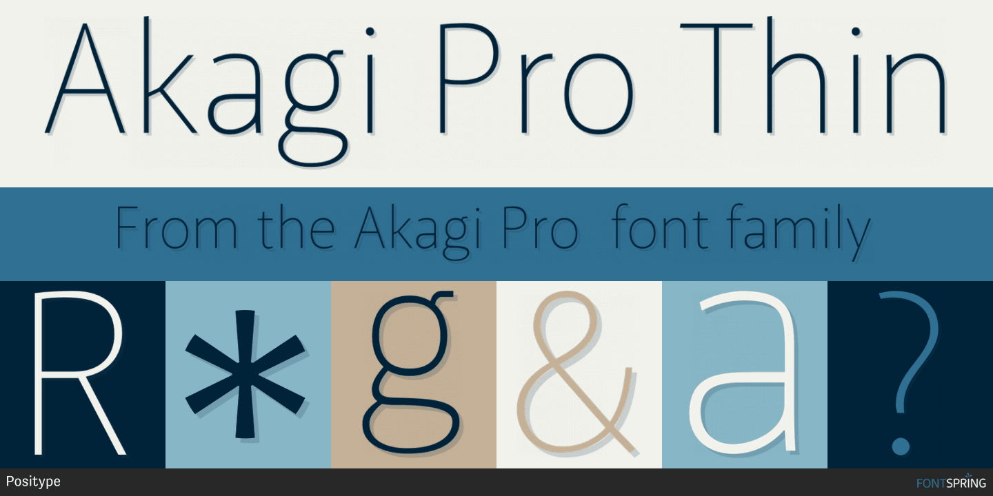 Akagi Pro Font