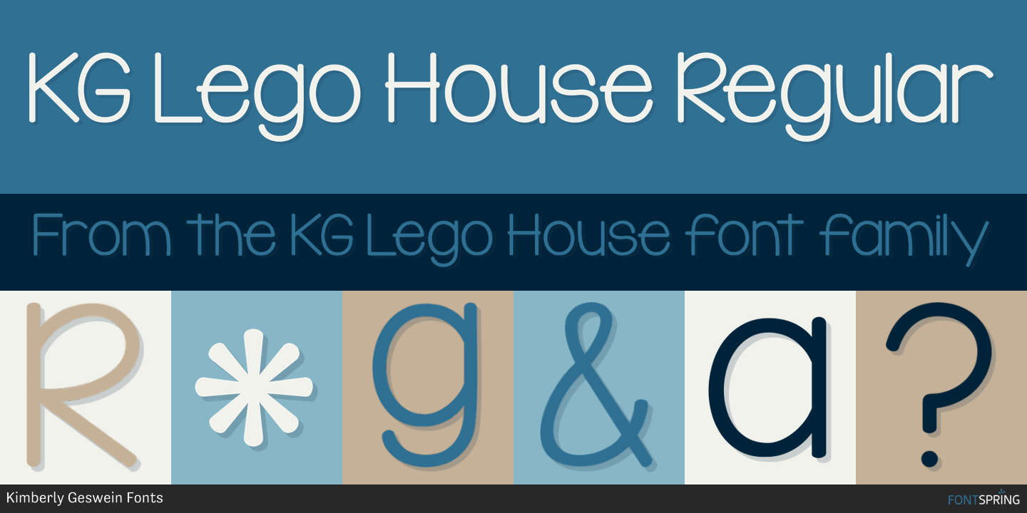 Similar Fonts To KG Lego House