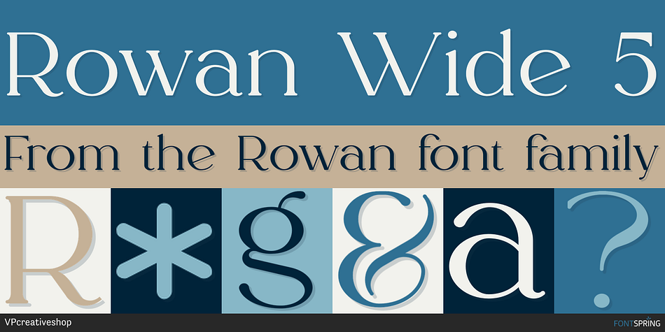 Rowan Wide 5 Font
