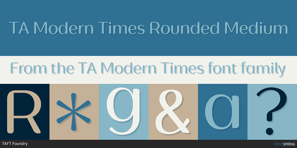 TA Modern Times Rounded Medium Font