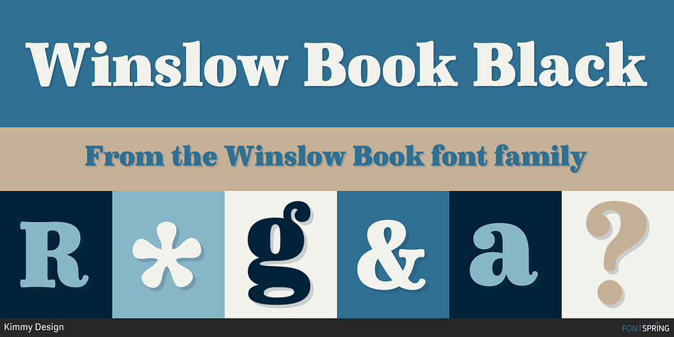 Winslow Book Black Font