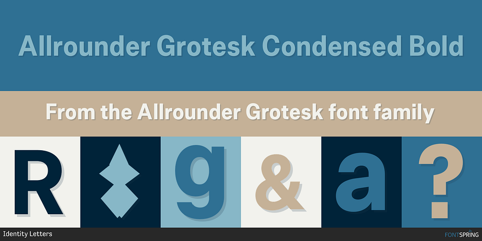 Allrounder Grotesk Condensed Bold Font