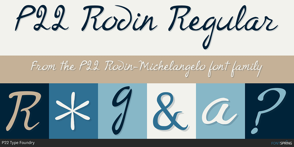 P22 Rodin-Michelangelo Font