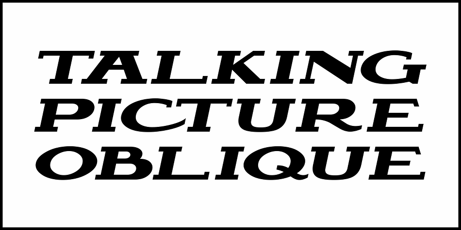 Talking Picture JNL Font