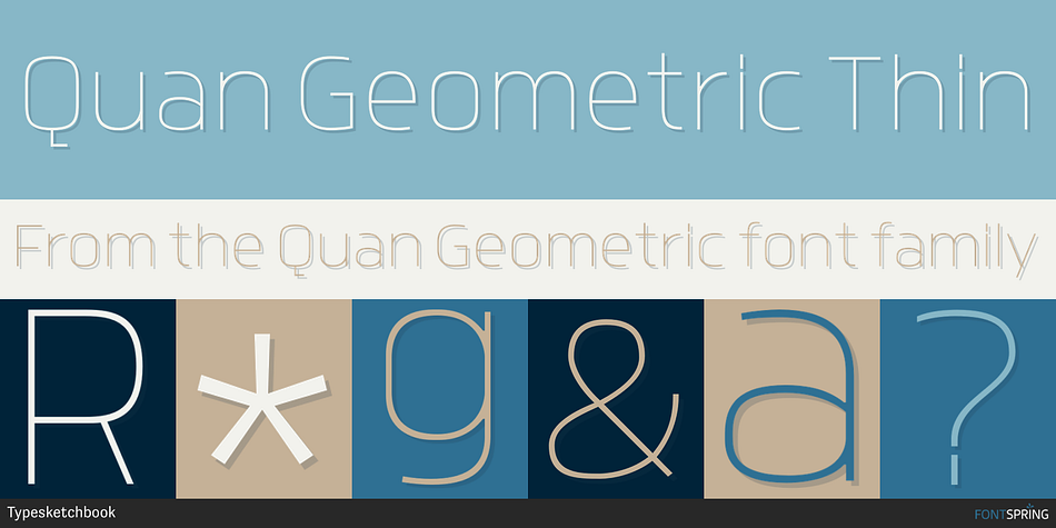 Quan Geometric Thin Font