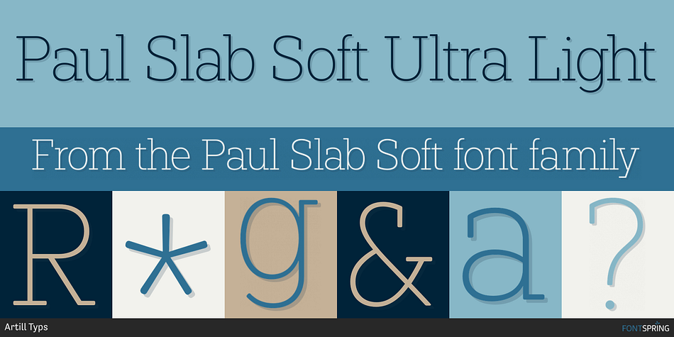 Paul Slab Soft Ultra Light Font