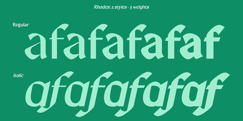 Rhodes Font