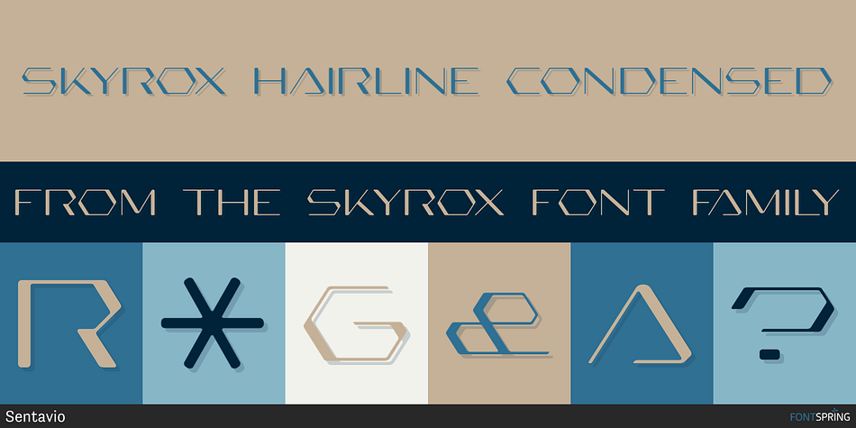Skyrox Hairline Condensed Font