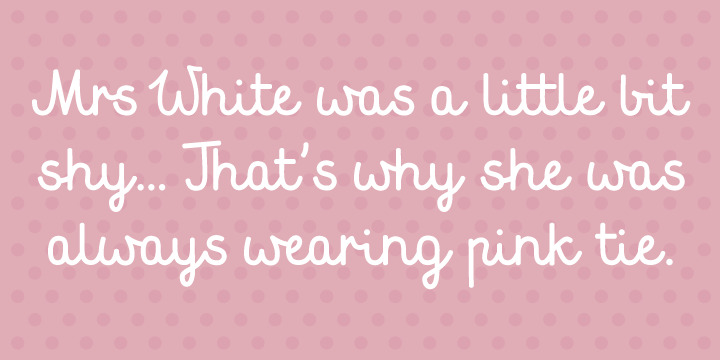 Mrs White Font