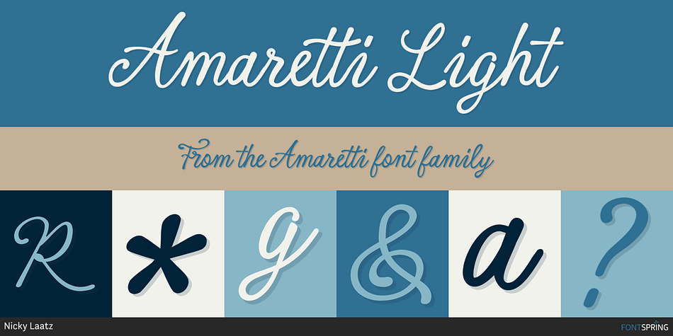 Amaretti Light Font