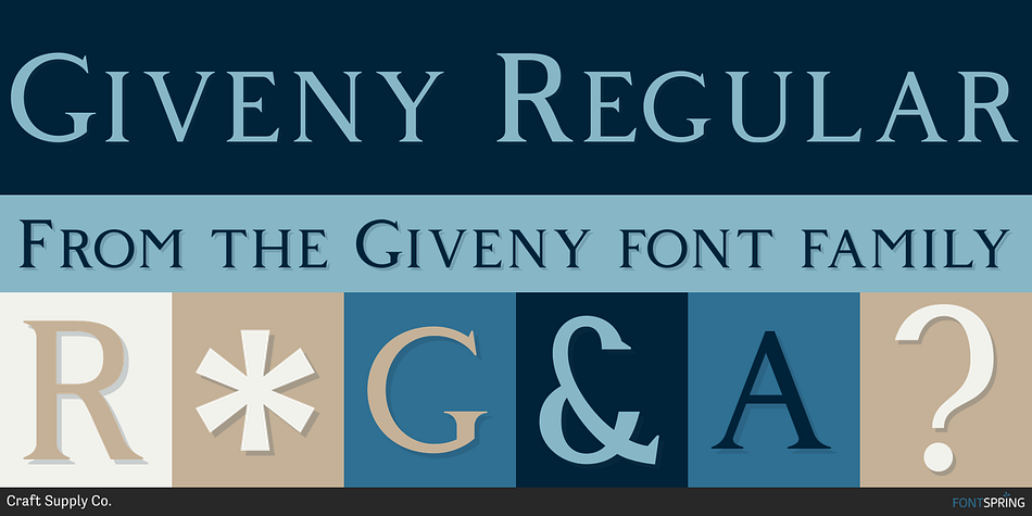 Giveny Regular Font