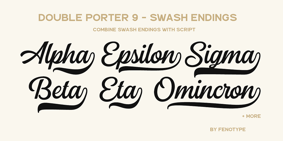 Double Porter Font