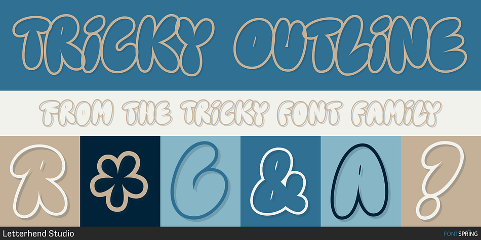 Tricky Outline Font