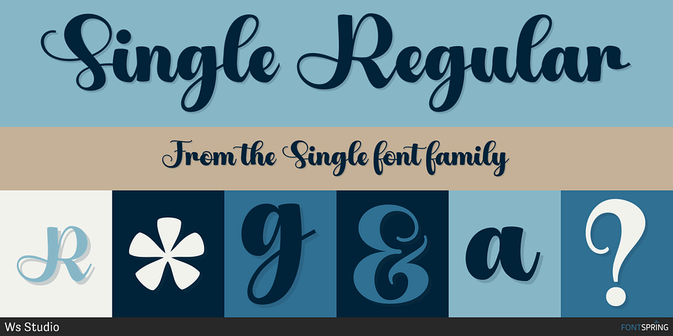 Single Regular Font