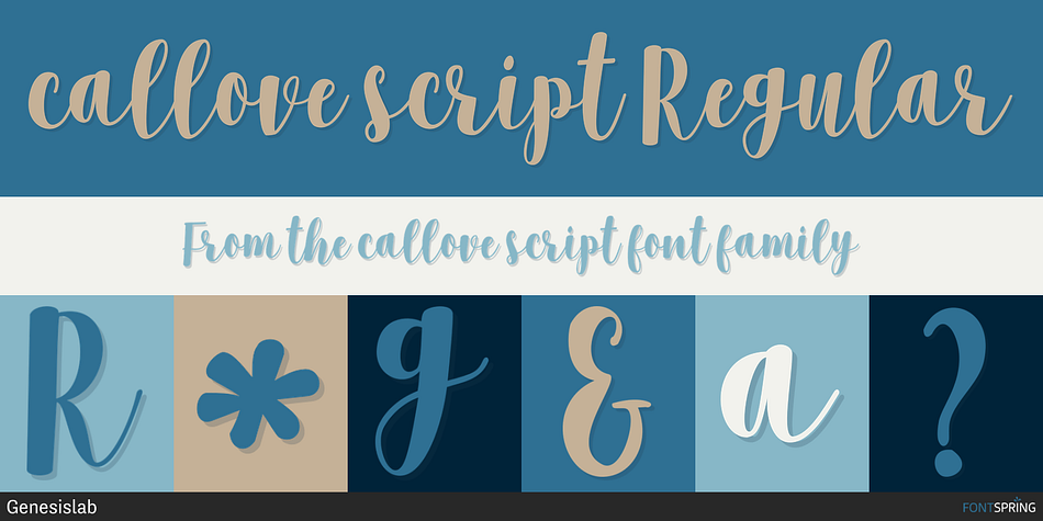callove script Regular Font
