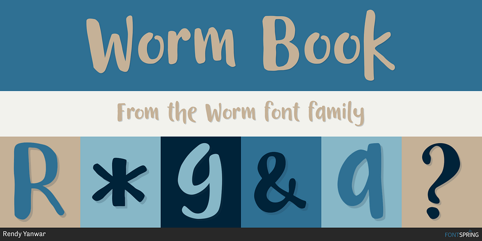 Worm Book Font